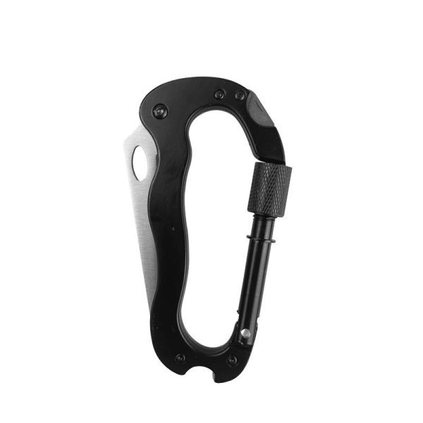 Quality Outdoor Multifunction Folding Carabiner Knife Cutting Tool with Customization for sale