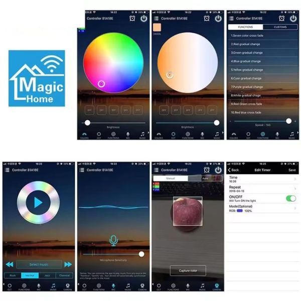 Quality 24key Wifi Smart App Control Led Lighting Controller For Rgb Led Light Strip for sale