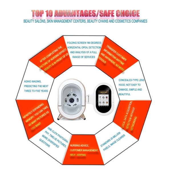 Quality Doctor 3D Skin Analyzer Face 20Mega Pixels Camera 14.9Kg GW With Tablet for sale