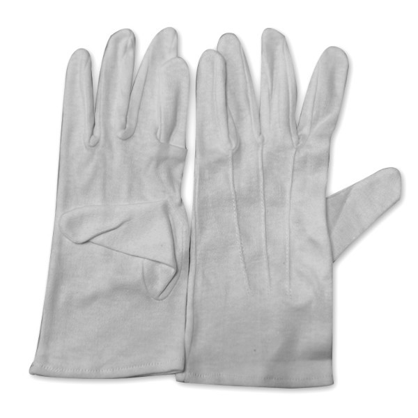 Quality 10.5 Inch 100% Cotton Seamless Knitting Anti Static Gloves for sale