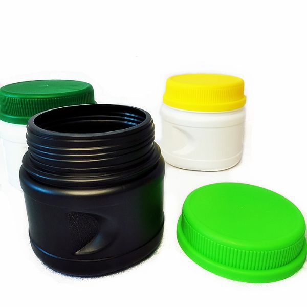 Quality Black HDPE Empty Large Protein Powder Container Recyclable 5000ml for sale