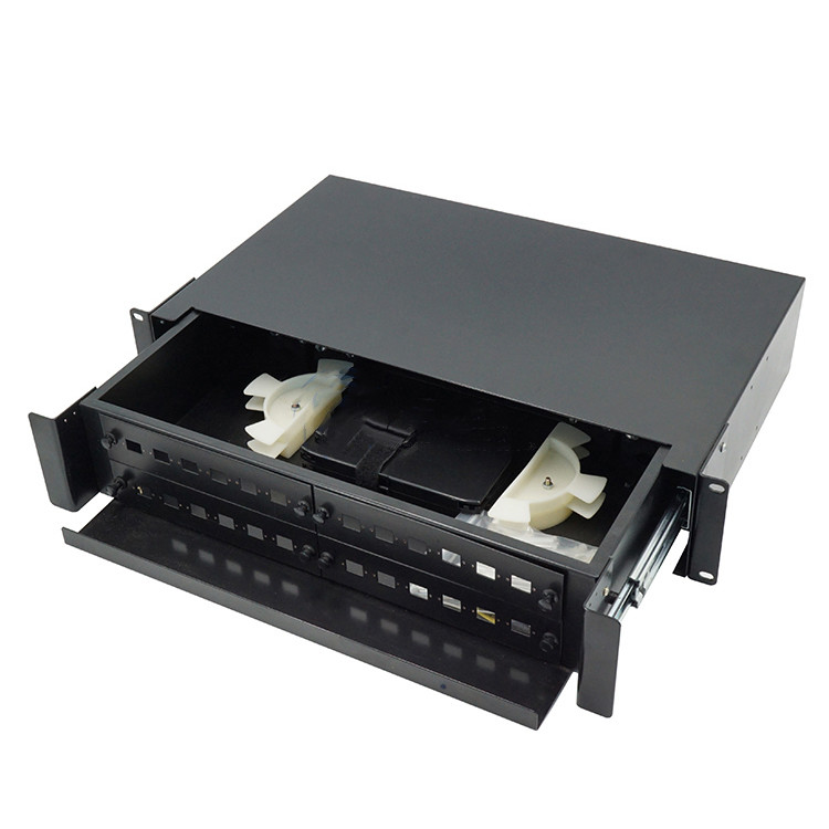 Quality ODF 24 Port Fiber Optic Patch Panel Enclosure Box 24 Core SC for sale