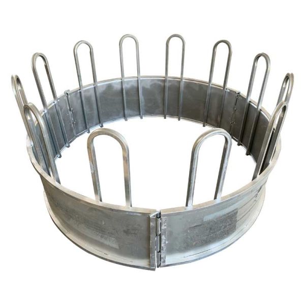 Quality Hot Dipped Galvanized Horse Feeder 2m Dia Metal Round Bale Feeder for sale