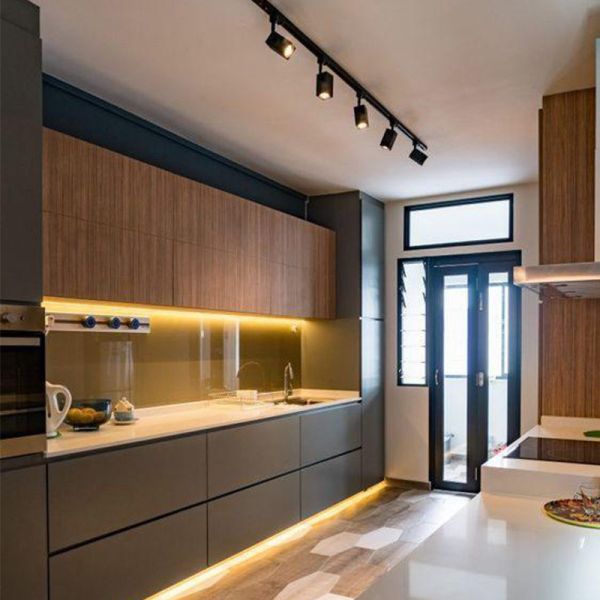 Quality Waterproof Modern Design Matte Style Smart Kitchen Wall Cabinet with Durable for sale