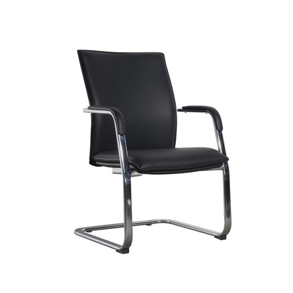 Quality Executive Office Guest Chairs No Wheels Chrome SS ODM BIFMA for sale
