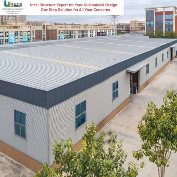Quality Fiberglass Panel Steel Structure Building Frame Structure Windproof Anti for sale