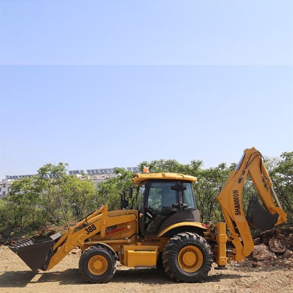 Quality Construction Works 4×4 Backhoe Loader Powering Building Equipment for sale