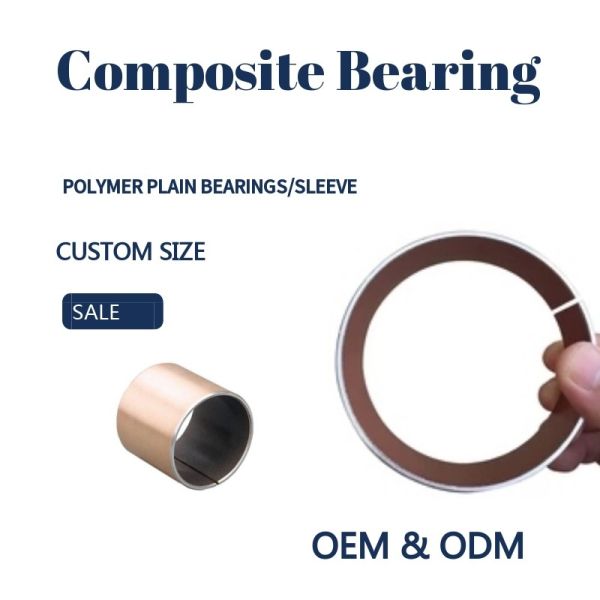Quality Polymer Plain Bearings Types Composite Self-Lubricating Red Bushing Without Pb for sale