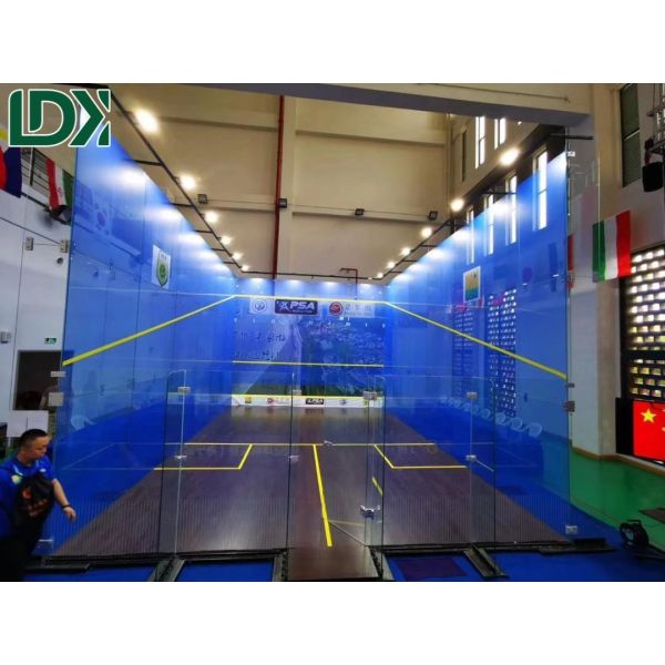 Quality Indoor Illuminated Squash Court Single And Double Player Squash Court Sports Venue for sale