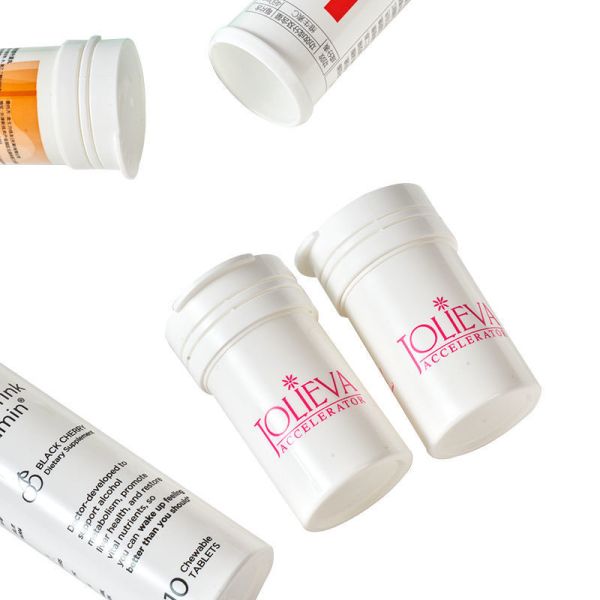Quality OEM Effervescent Tablet Container White Straight Print Custom Tube with for sale