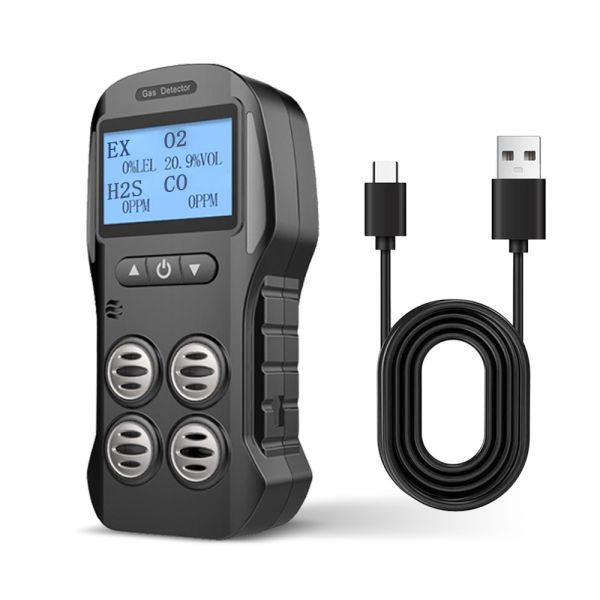 Quality ODM Portable Multigas Detector Monitor Realtime Display CO 200PPM H2S 10PPM for sale