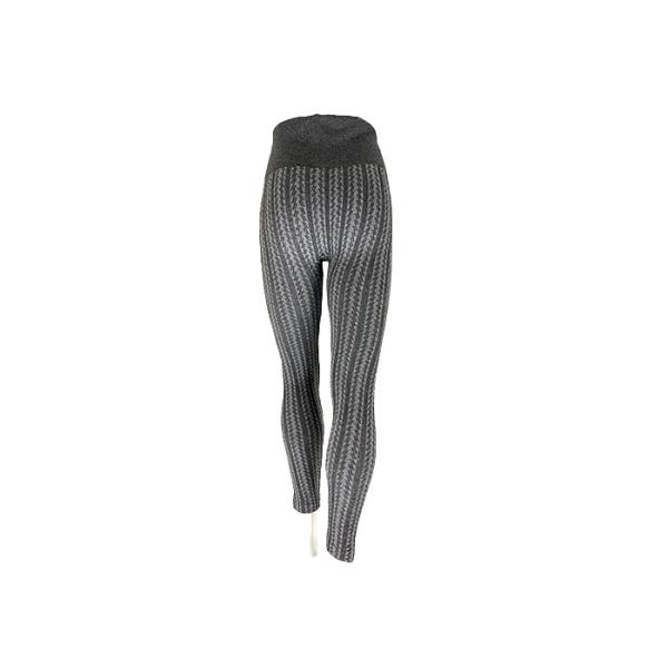 Quality Textured Look Fleece Lined Legging High Waist Brushed Leggings for sale