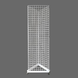 Quality Three Sided L650mm H1828mm Sports Equipment Storage Rack With Casters for sale