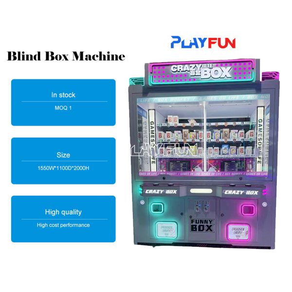 Quality Commercial Automatic Crazy Blind Box Lucky Gifts Kids Toys Mystery Blind Box Vending Machine for sale