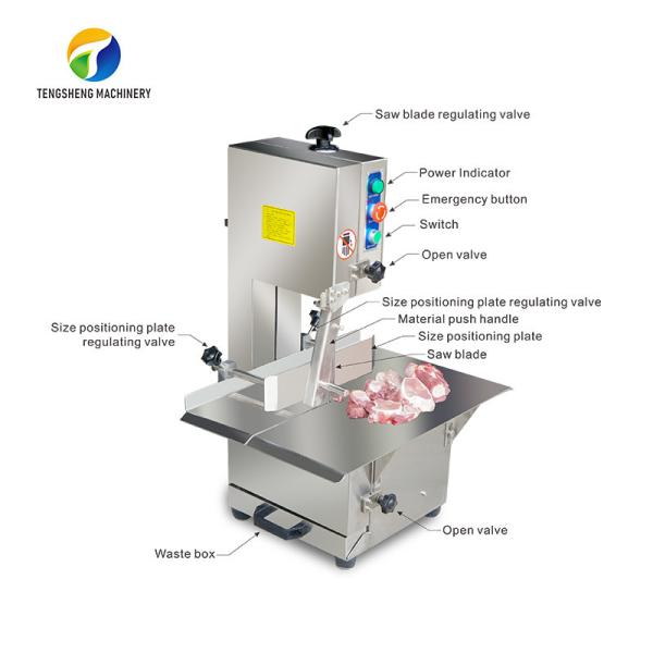 Quality 1.1KW Creophagy Electric Bone Cutting Machine , Disassembly Bone Saw Cutter for sale