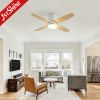 china Remote Control Ceiling Fan Dimmable Led Low Ceiling Living Room Modern