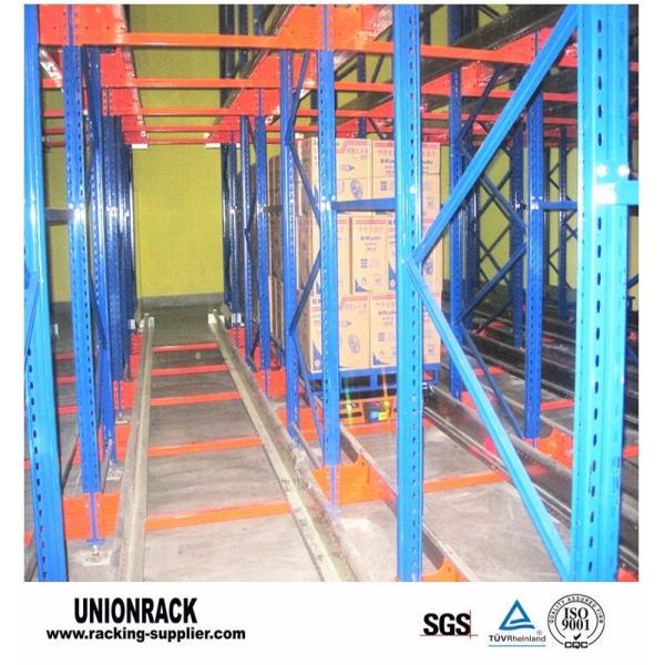 Quality ODM Radio Shuttle Pallet Racking Cold Rolled Steel Racks For Warehouse for sale