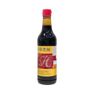 Quality Black Straw Dark Mushroom Soy Sauce Roasted Vegetables 500ml Oem for sale