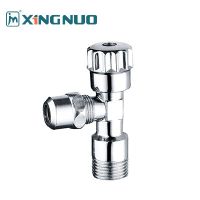 Quality nickel plating angle valve with hand wheel and socket cap Brass Ball Valves with Detailed Decoration for sale