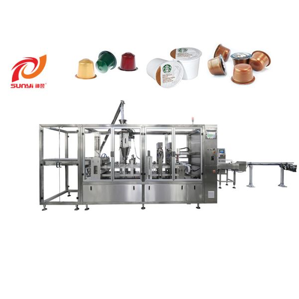 Quality SUNYI 6000pcs/Hour Coffee Capsule Filling Sealing Machine for sale