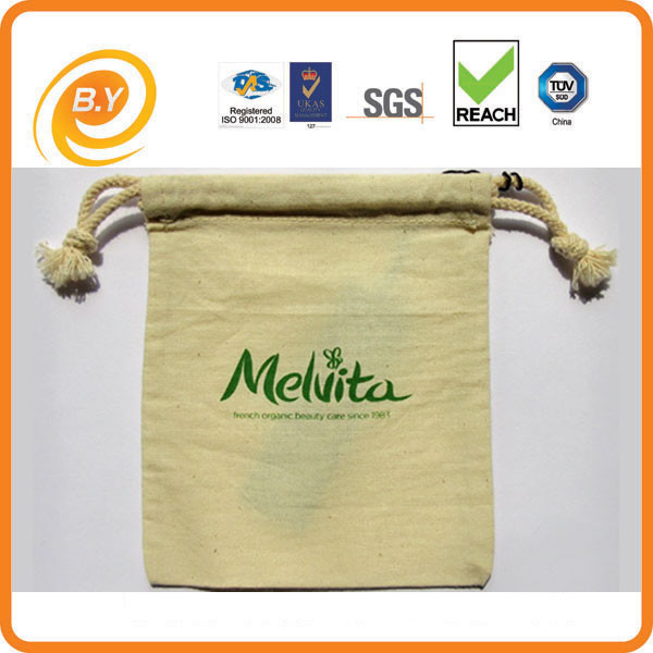 Quality Pantone 230gsm Custom Canvas Drawstring Bags Cotton Muslin SGS Approved for sale