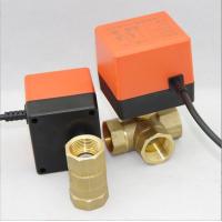 Quality High Safety Factor Electric Two-Way Forged Brass Ball Valve for Water for sale