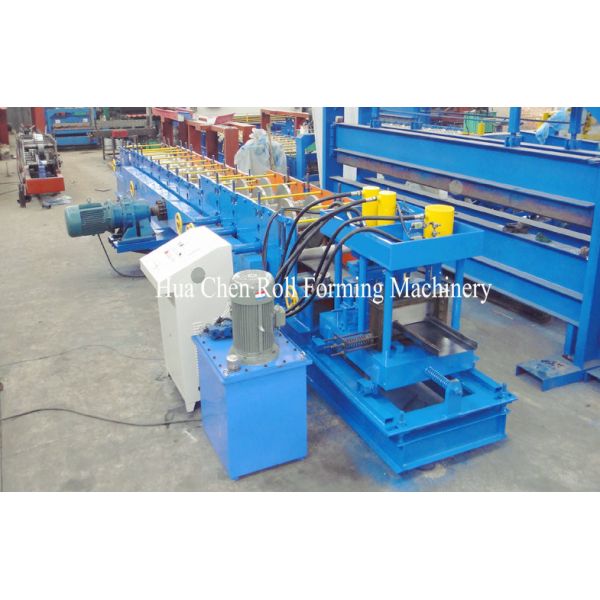 Quality Rack Beam C Channel Roll Forming Machine 8-12m / Min Metal Forming Equipment for sale