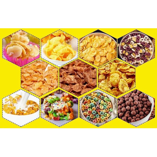 Quality Fully Automatic Corn Flakes Processing Machine Snack Maker Machine 200-260kgs/H for sale