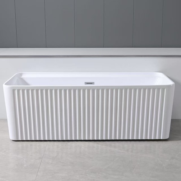Quality Personalized Stand Alone Acrylic Soaking Tubs Stand Alone 59x30 Anti Slip for sale