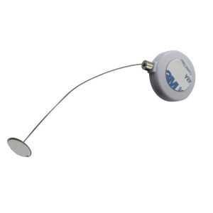 Quality Mini Round Anti-Theft Display Retractors with Metal Sticking Plate End for sale