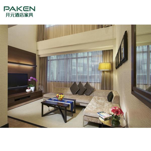Quality Interior Modern Wood Panel Hotel Bedroom Furniture Sets for sale