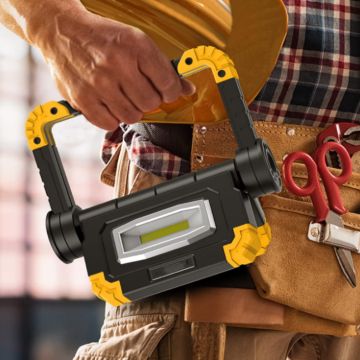 Quality Rechargeable Portable LED Work Light 2 COB 2000Lumens 360 Degree Rotation for sale
