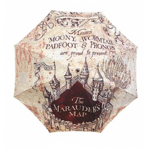 Quality Fabric Material Umbrella Marauders Map Sublimation Auto 3 Folding Minimalist Sunscreen for sale