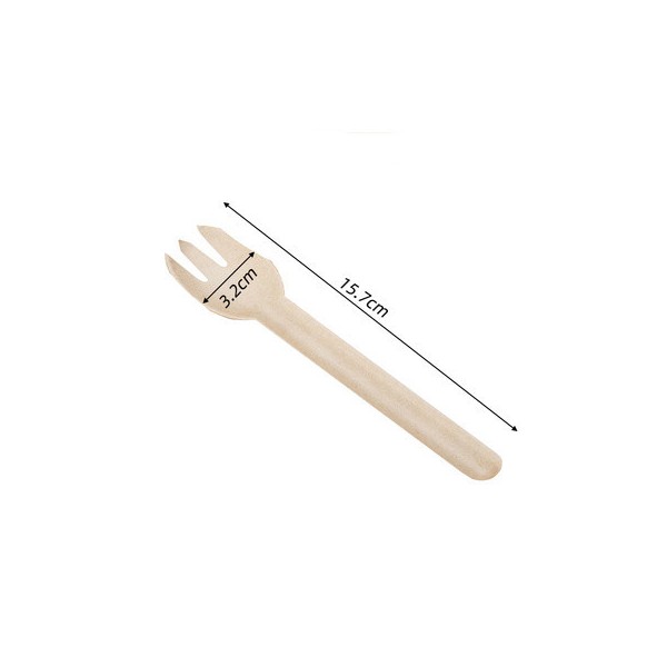 Quality Bulk Eco Disposable Sugarcane Compostable Cutlery Tableware 16CM for sale