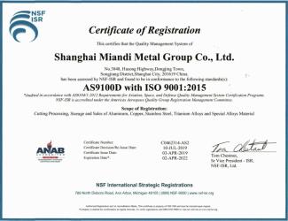 China Factory - Shanghai Miandi Metal Group Co., Ltd