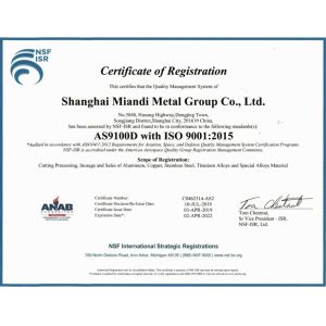 China Factory - Shanghai Miandi Metal Group Co., Ltd