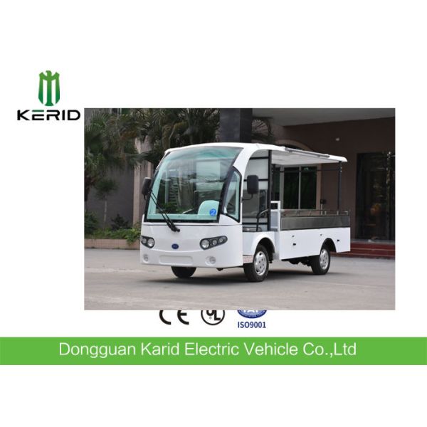 Quality Chinese 500kg Payload Cargo Box 2 Seater Electric Utility Vehicle With DC Motor Light Weight for sale