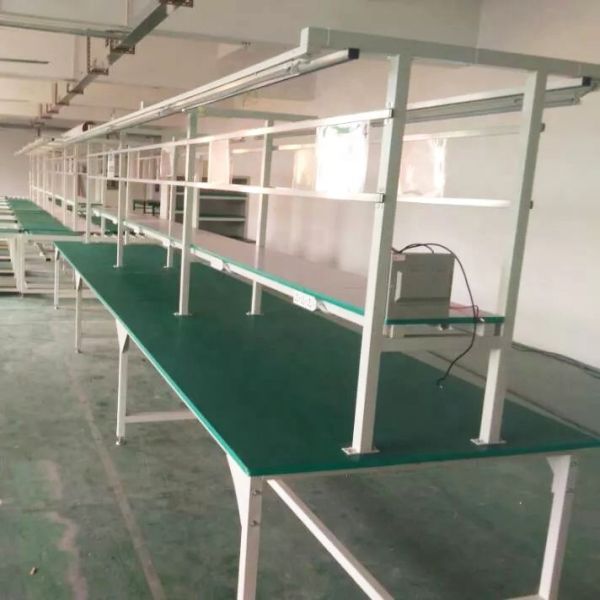 Quality ESD Workbench 240x120x185cm Anti-Static Assembly Line with 40W LED for sale