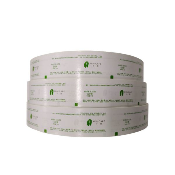 Quality Custom Printed Sugar Powder Stick Sachet Packing Paper with Single Side PE Coating for sale