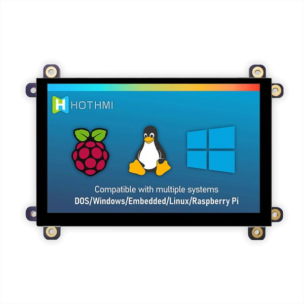 Quality 600cd/M2 VGA HI LCD Display 5.0 Inch 800x480 Multipurpose for sale