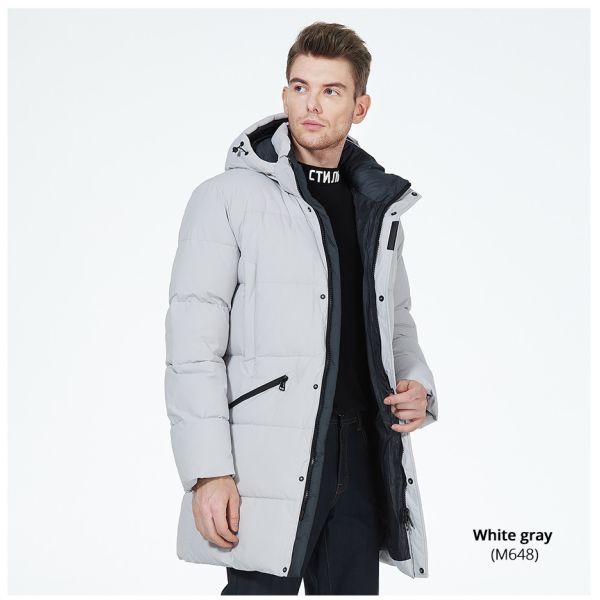 Quality Size 46 - 56 Winter Jacket Men Packable Down Coat With Polyester Filling for sale