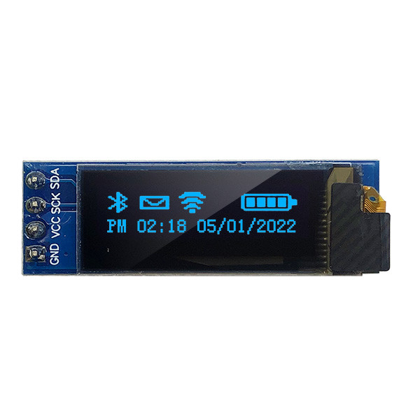 Quality 0.91-Inch OLED Display Module (128x32, White/Blue, I²C, SSD1306) – Ultra-Compact for sale