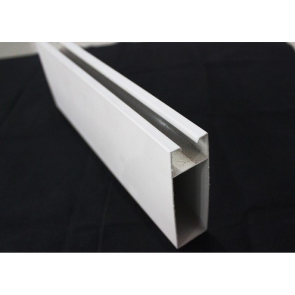 Quality Rectangle Strip Linear White Metal Ceiling Tile For Airport , T30mm x 70mm for sale