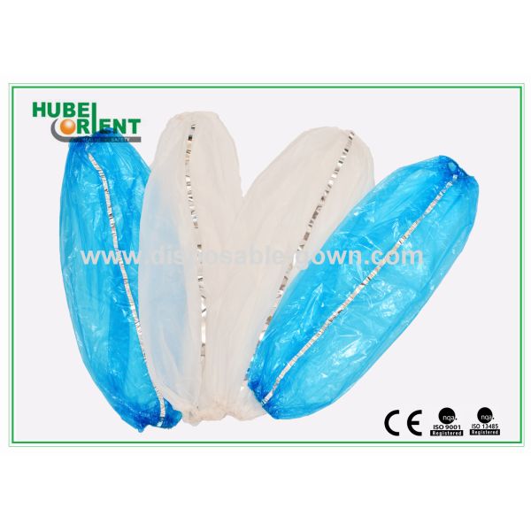 Quality Food Industry Disposable Plastic Arm Sleeves with Tacking Thread for sale