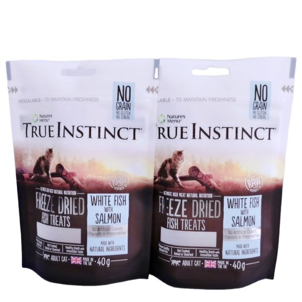 Quality Laminated Material Stand up Food Plastic Bag with Own logo Printing for Pet Cat Food Packaging Zipper Mylar 3.5g Bags for sale