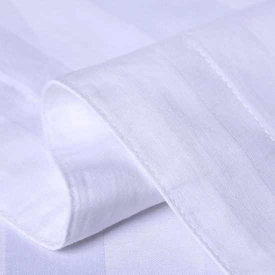 Quality Hotel Hospital 3cm Stripe 100% Cotton Bed Sheet Bedding Set Comfortable for sale