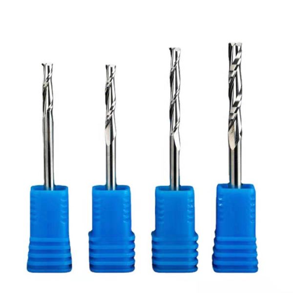 Quality HRC60 Spiral Milling Cutter 316 Stainless Steel Extra Long 2 Flute Carbide End Mill 12mm for sale