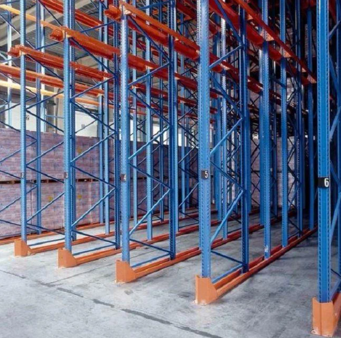 Quality Cold Storage Warehouse Drive In Racking Logistics Pallet Rack Rust Resistant 2-7 Levels for sale