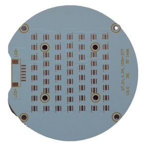 Quality Aluminum LED PCB with 1-3oz Copper Thickness 0.8-1.6mm Board Thickness and 0.2mm for sale