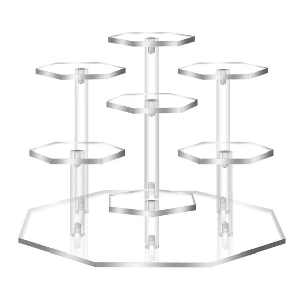 Quality Assembled Acrylic Display Stand For Action Figures Dolls Jewelry Perfume Organizer for sale